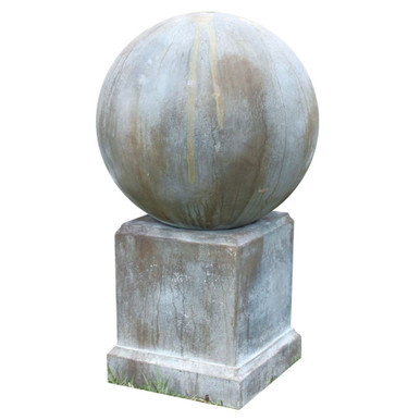 44.75" Gray Classic Vintage Style Urban Sphere Outdoor Fountain | Pool ...