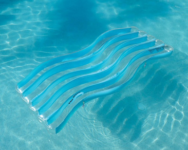 Inflatable Baby Blue Water Sport Wave Pool Float Lounge with Connectors ...