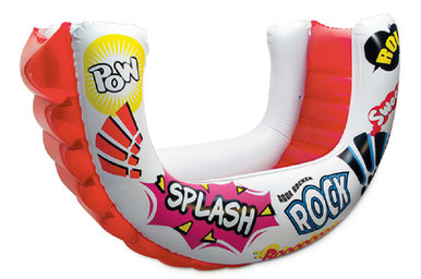 Inflatable Red Aqua Rocker Fun Float Swimming Pool Lounger, 88-Inch ...