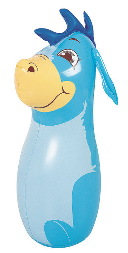 34" Inflatable Blue Three-Dimensional Donkey Children's Bop Bag | Pool ...