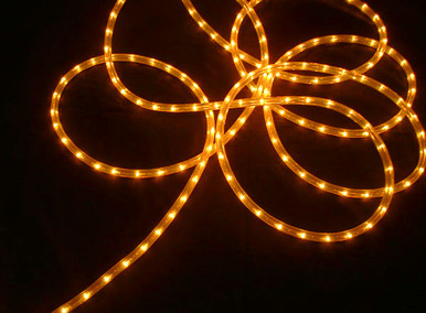18' Halloween Orange Indoor/Outdoor Christmas Rope Light Decoration ...