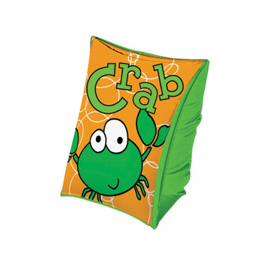 Inflatable Green & Orange "Learn-To-Swim" Arm Floats, 9-Inch | Pool Central