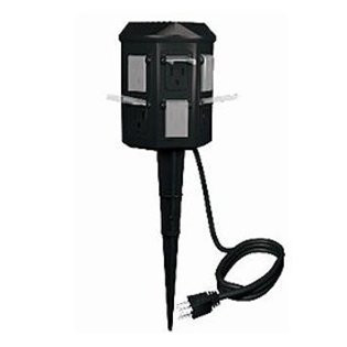 Stanley 6-Outlet Outdoor Digital Power Center with Timer | Pool Central
