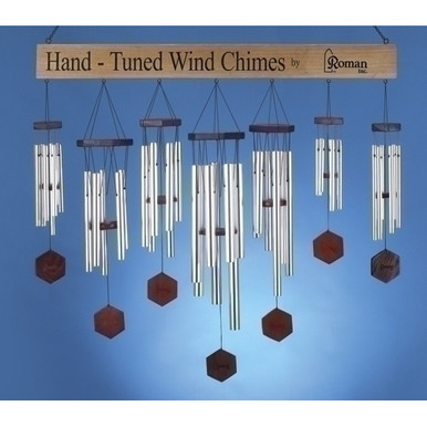 Club Pack of 16 Garden Wind Chimes with Hanging Retail Display Rack ...