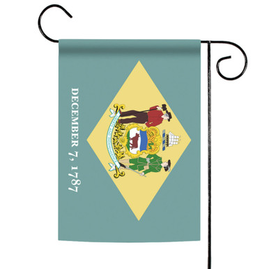 Colonial Blue & Yellow Delaware State Outdoor Garden Flag 18" x 12.5 ...
