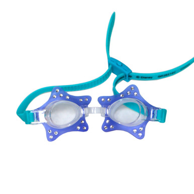 5.75" Blue & Clear Star Shaped Goggles Swimming Pool Accessory for Kids ...