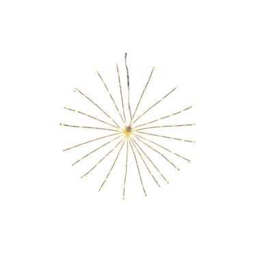 Set of 6 120-Count Warm White LED Starburst Christmas Lights, 11.75 ...