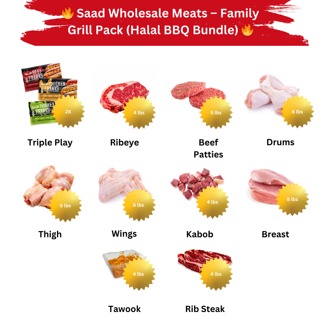 Buy Halal Meat Online Delivery USA | Saad Wholesale Meats