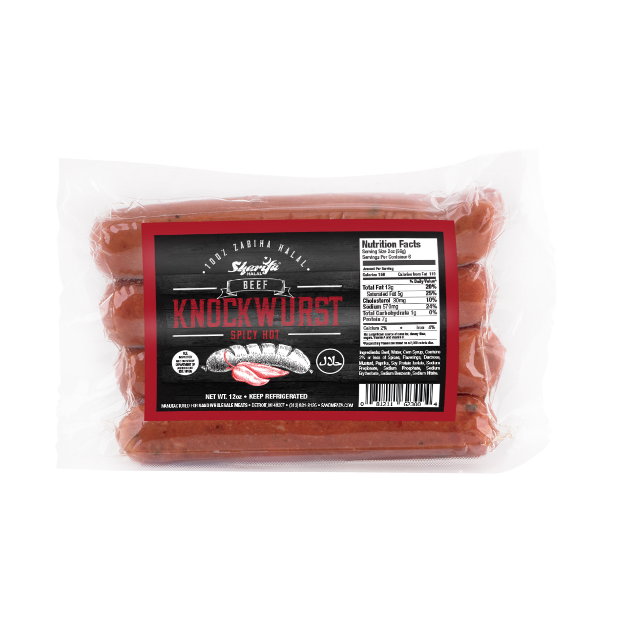 Sharifa Halal® - Sausages / Franks - Saad Wholesale Meats