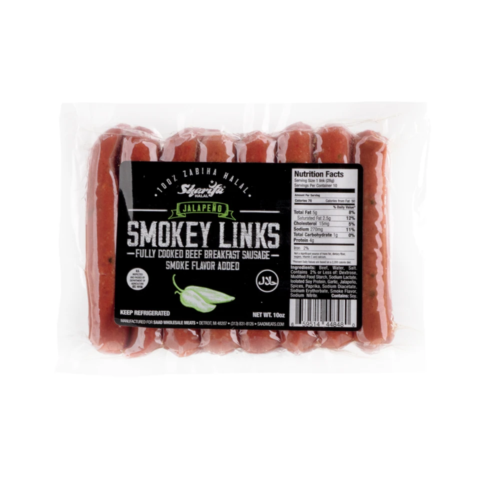 Sharifa Halal® - Sausages / Franks - Saad Wholesale Meats