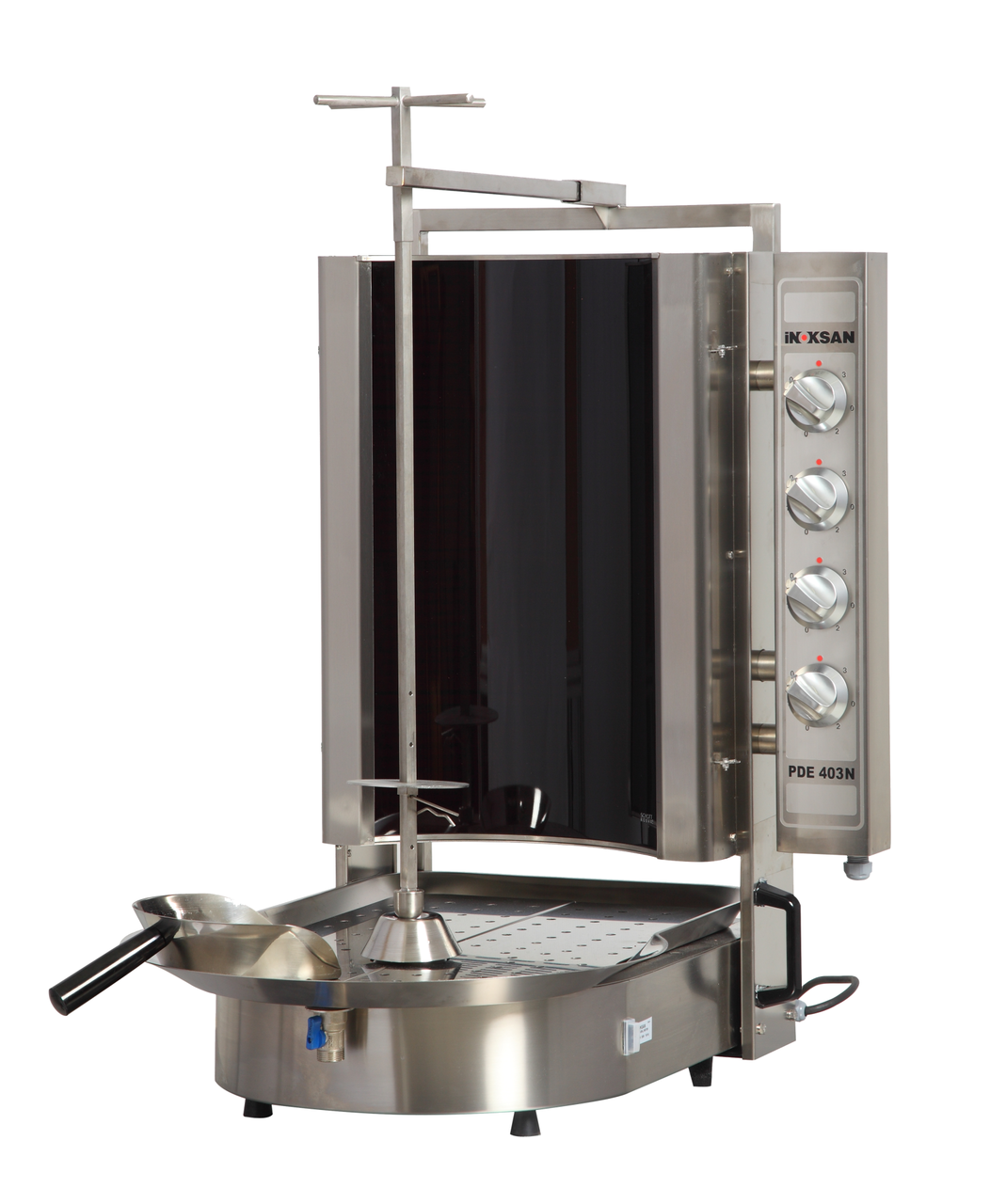 Inoksan PDE403N Electric Gyro Machine, 12 Burner, Robax Glass - MaxChef