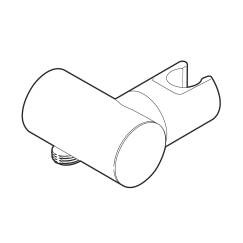 CSI A755 Chrome drop ell handshower bracket Chrome