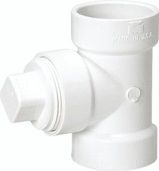 Mueller Industries 92110 DWV PVC TEST TEE WITH PLUG 1-1/2 IN.