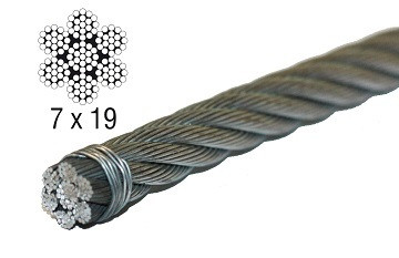 Heavy Duty Galvanized Aircraft Cable & Wire Rope for Lifting and Rigging