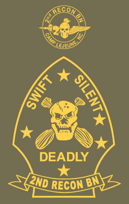 2nd Recon Battalion T-shirt - Hard Charger Apparel