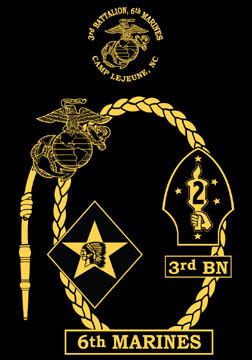 3rd Battalion, 6th Marines T shirt - Hard Charger Apparel