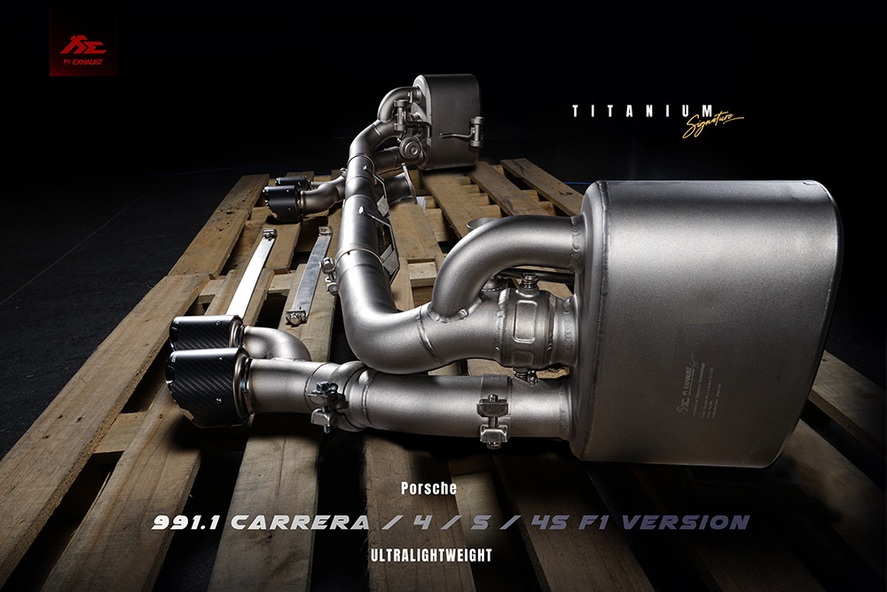 FI Exhaust System for Porsche 991.1 Carrera/S | F1 Version | Titanium ...