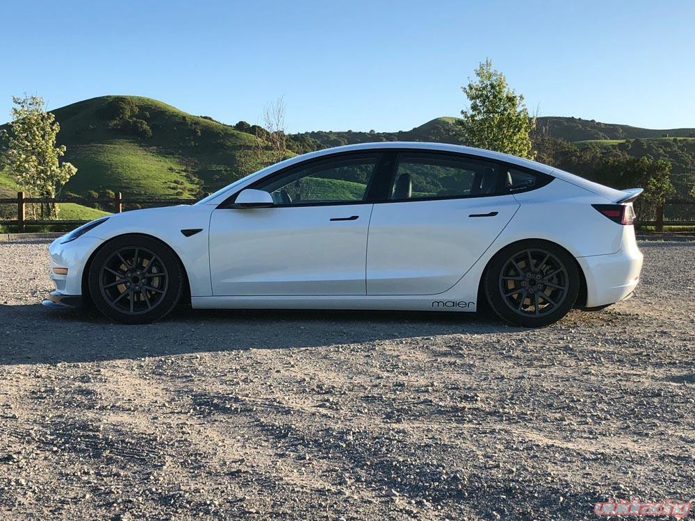 Maier Racing Carbon Fiber Rear Spoiler 7" Clear Coat Tesla Model 3 2017 ...