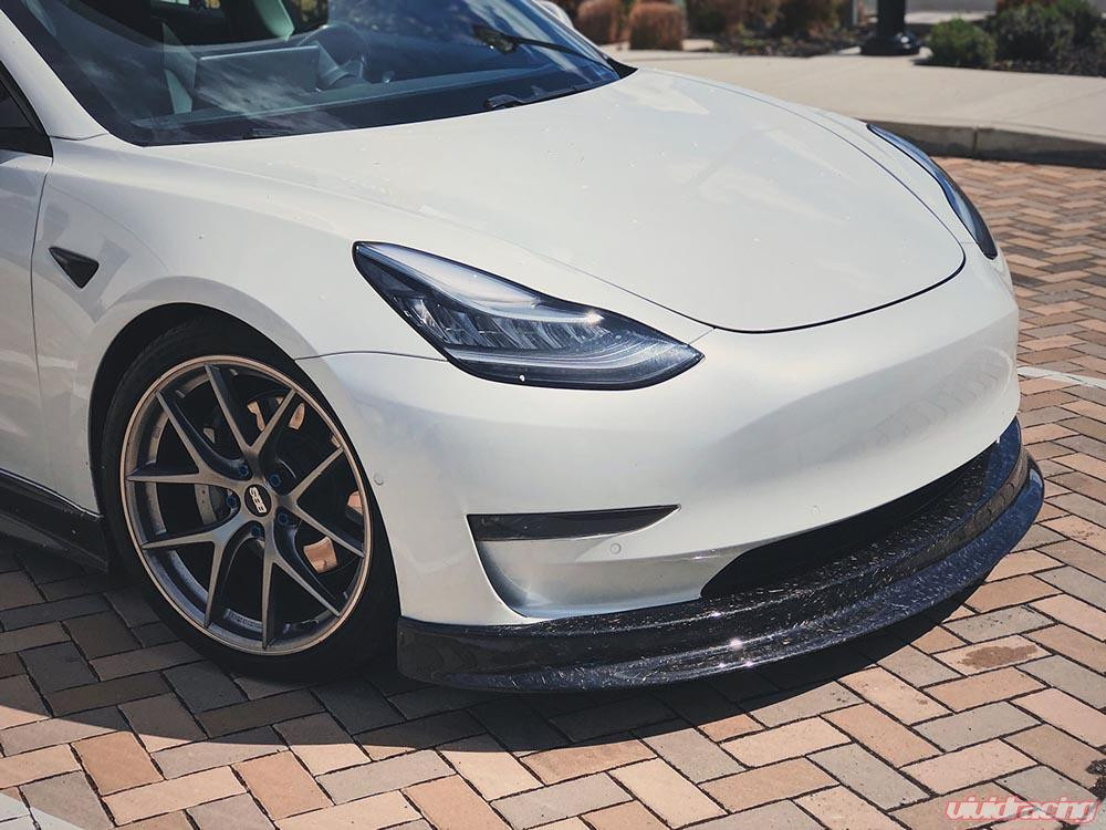Maier Racing PK Weave Medium Carbon Fiber Rear Spoiler Tesla Model 3 ...