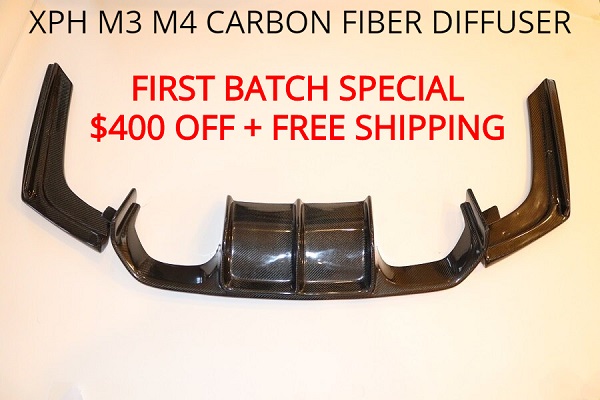 XPH M3 M4 Carbon Fiber Diffuser - First Batch Special $400 OFF (50% OFF ...