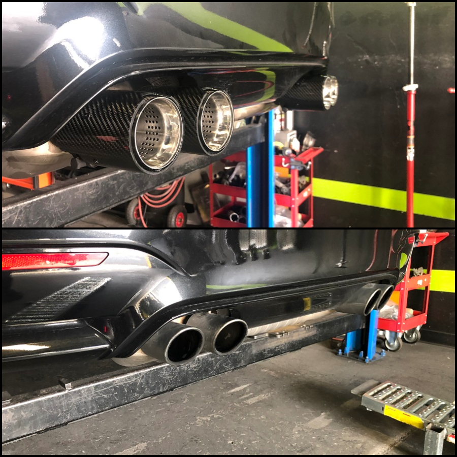 Xph carbon fiber tips for bmw m2 comp, m3 & m4 (m-performance style ...