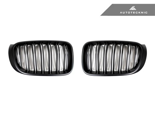 AutoTecknic Black Front Grille Set for BMW F25 X3 LCI & F26 X4 | Gloss ...