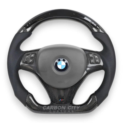 BMW E9X Custom Carbon Fiber Steering Wheel | Carbon City Customs
