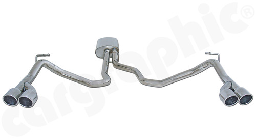 CARGRAPHIC Sport Exhaust System for Land Rover LR3 2.7L TDV6 with 4x ...