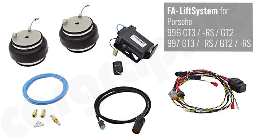 CARGRAPHIC FA-LiftSystem Evolution Upgrade Kit Porsche 997 GT2 GT2 RS ...