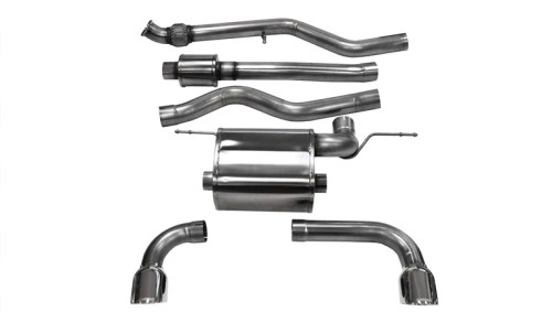 Corsa Performance 3.0" Touring Cat-Back Exhaust | 2012–2018 BMW 335i ...