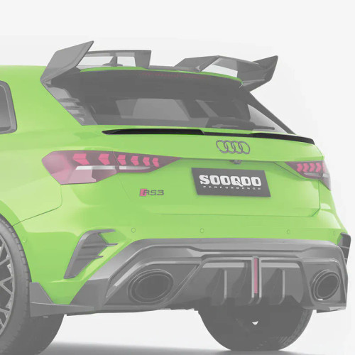 SOOQOO Audi RS3 8Y Carbon Fibre Rear Mid Spoiler | Sportback 2020+