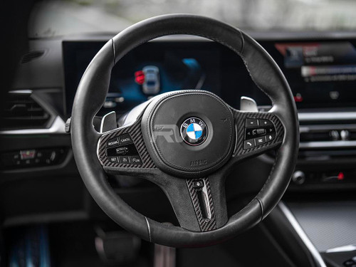 BMW G20 3-Series Carbon Fiber & Alcantara Steering Wheel Trim | RW Carbon
