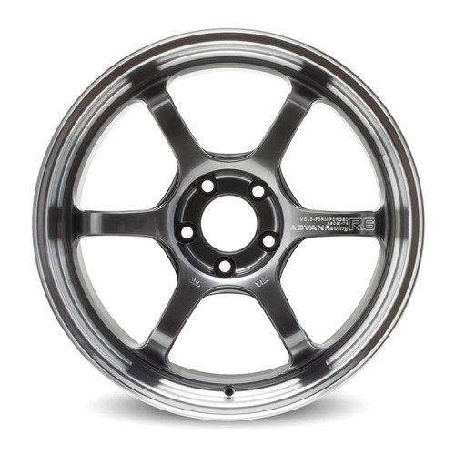 Advan R6 18x9.5 +25 5-112 Machining & Racing Hyper Black Wheel ...