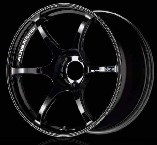 Advan RGIII 18x10.0 +35 Gloss Black Racing Wheel | 5-114.3 Fitment | avnYAR8K35EB