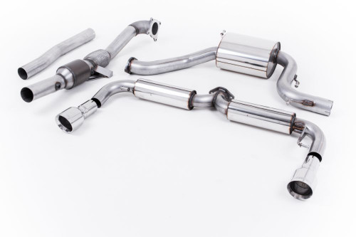 Milltek Sport Resonated Turbo-Back Exhaust with Hi-Flow Sports Catalyst ...