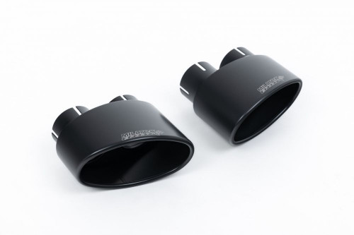 Road+ Cat-Back Exhaust System with Cerakote Black Oval Trims for Audi ...