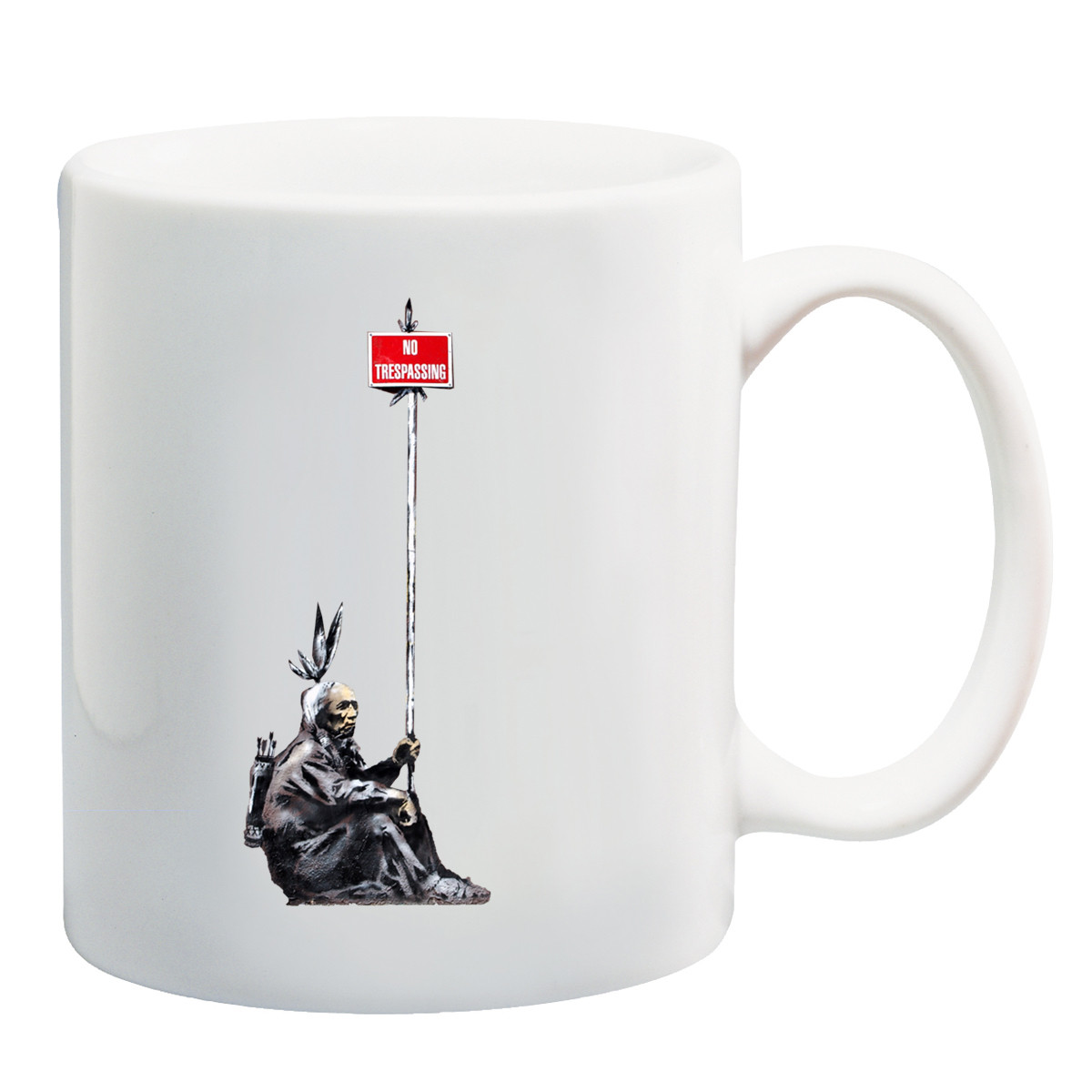 No Trespassing Mug - The Banksy Shop