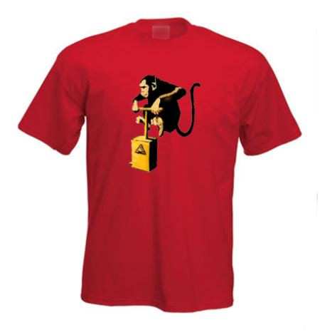 Banksy artwork on premium quality T-shirt