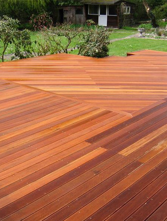 70 x 19 Red Balau Decking Random Lengths