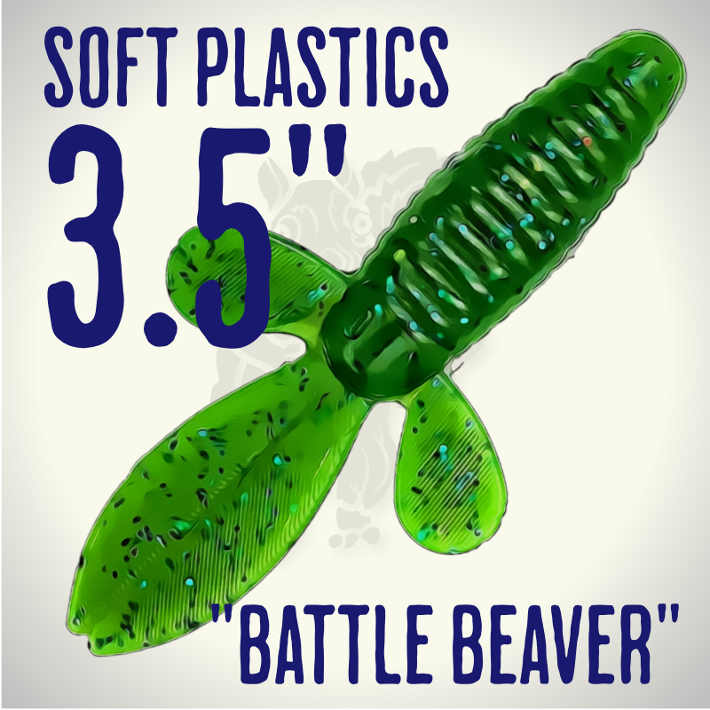 3.5" Battle Beaver Soft Plastic Creature Bait