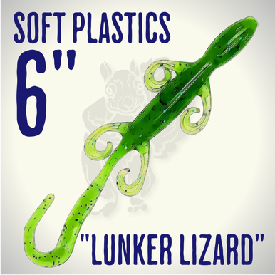 6" Lunker Lizard Soft Plastic Bait