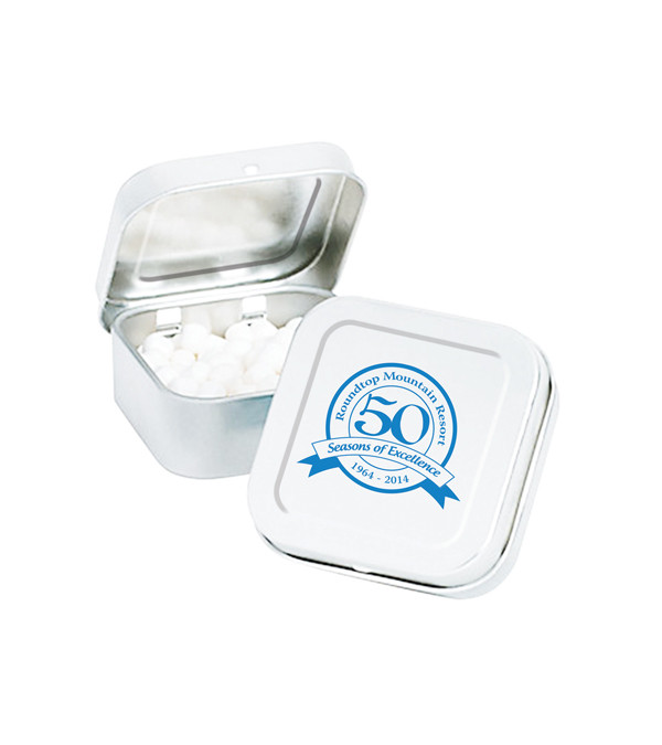 Square Mint Tin - Peppermint | Myron Promotional Products
