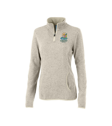 Women's Heathered Fleece Pullover - Embroidered | Myron Promotional ...