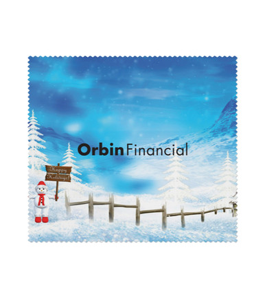 Microfiber Cloth - Happy Holidays | Myron Promotional Products