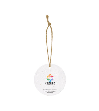 Bloomin® Circle Shaped Plantable Holiday Ornament | Myron Promotional ...