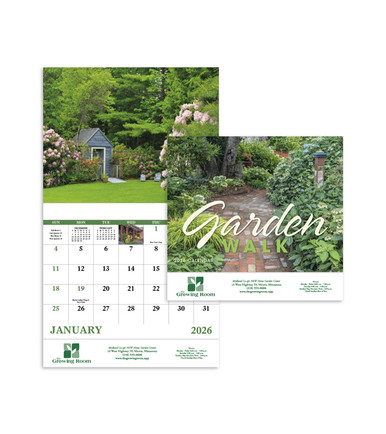 Garden Walk Wall Calendar | Myron Promotional Products
