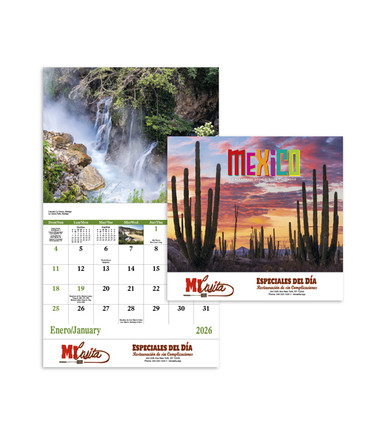 Mexico Wall Calendar | Myron Promotional Products