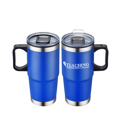 Teachers Double Wall Steel Auto Mug | Myron Promotional Products