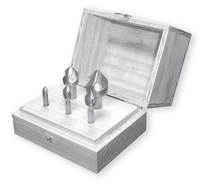Solid Carbide Countersink Set, 3 Flute, 82 Degree (1/4", 3/8", 1/2", 3/ ...