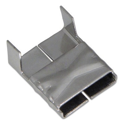 Band-It 316 Stainless Steel Clips, 1/2 in, Stainless Steel, 100/BOX ...